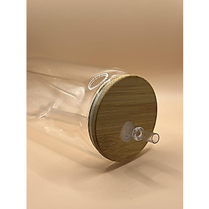 Clear Glass Tumbler Cup with Bamboo Lids and Straw Beer Drinking Can Ice Coffee Glass Mason Jar Tumbler Bridesmaid Gifts 16oz Glasses for Tea Water shower holiday gift sublimation