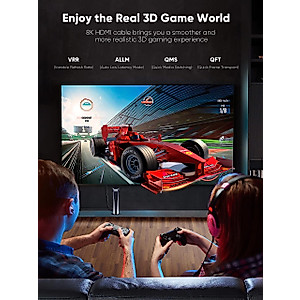 CableCreation eARC HDMI Cable 8K, HDMI to HDMI Cable for PS4 (48Gbps, 8K/60Hz) - 3.3 Feet, eARC HDR HDCP 2.2 2.3 Compatible with 4K Devices