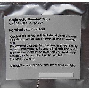 Pure Kojic Acid Powder, 50g, for DIY Lotion Cream Serum Soap