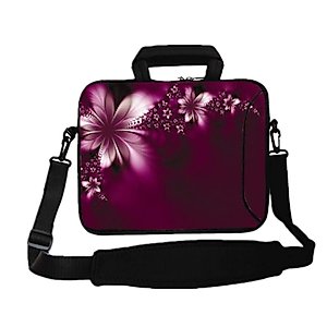 RICHEN 17 inch Laptop Shoulder Bag Carrying Case Computer PC Cover Pouch with Handle Fits 15.6/16/17/17.3/17.4 inch Laptop Notebook (16-17.3 inch, Flowers)