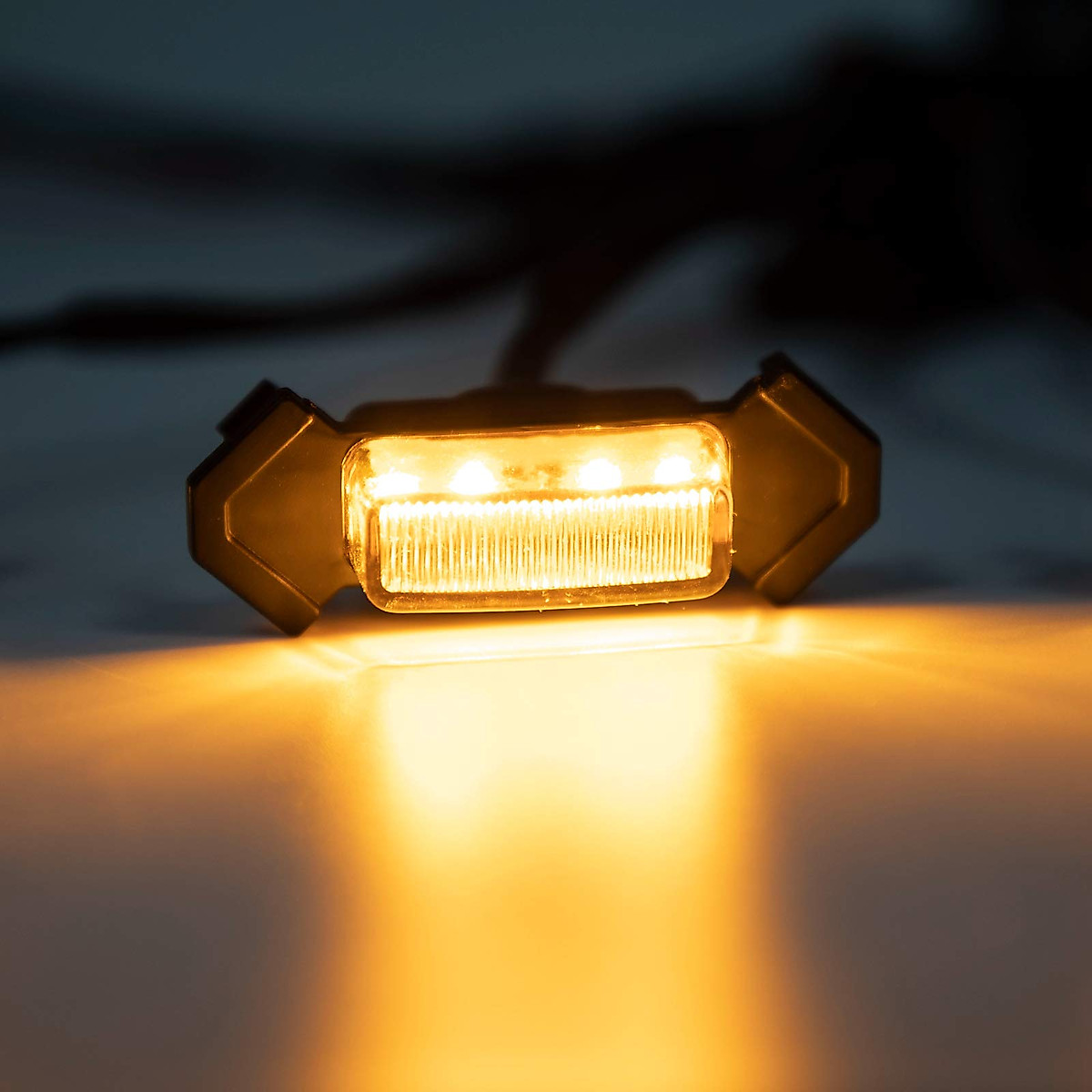 Seven Sparta 4 PCS Grill Led Lights with Fuse Adaptor Compatible with 2016-2023 Toyota Tacoma TRD PRO OEM Front Grille, Not Compatible with Tacoma Off Road & Sport (Amber Light with Black Shell)