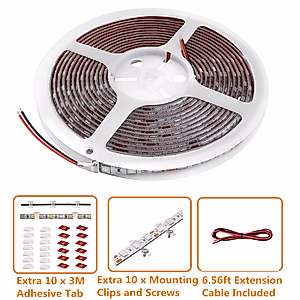 HOKIION Pontoon Led Boat Lights, 12V 20FT Marine Led Strip Lights, Waterproof Boat Interior Light, Under Gunnel Lights, Boat Deck Light, Night Fishing Lights with Extension Cable for Boat (White)