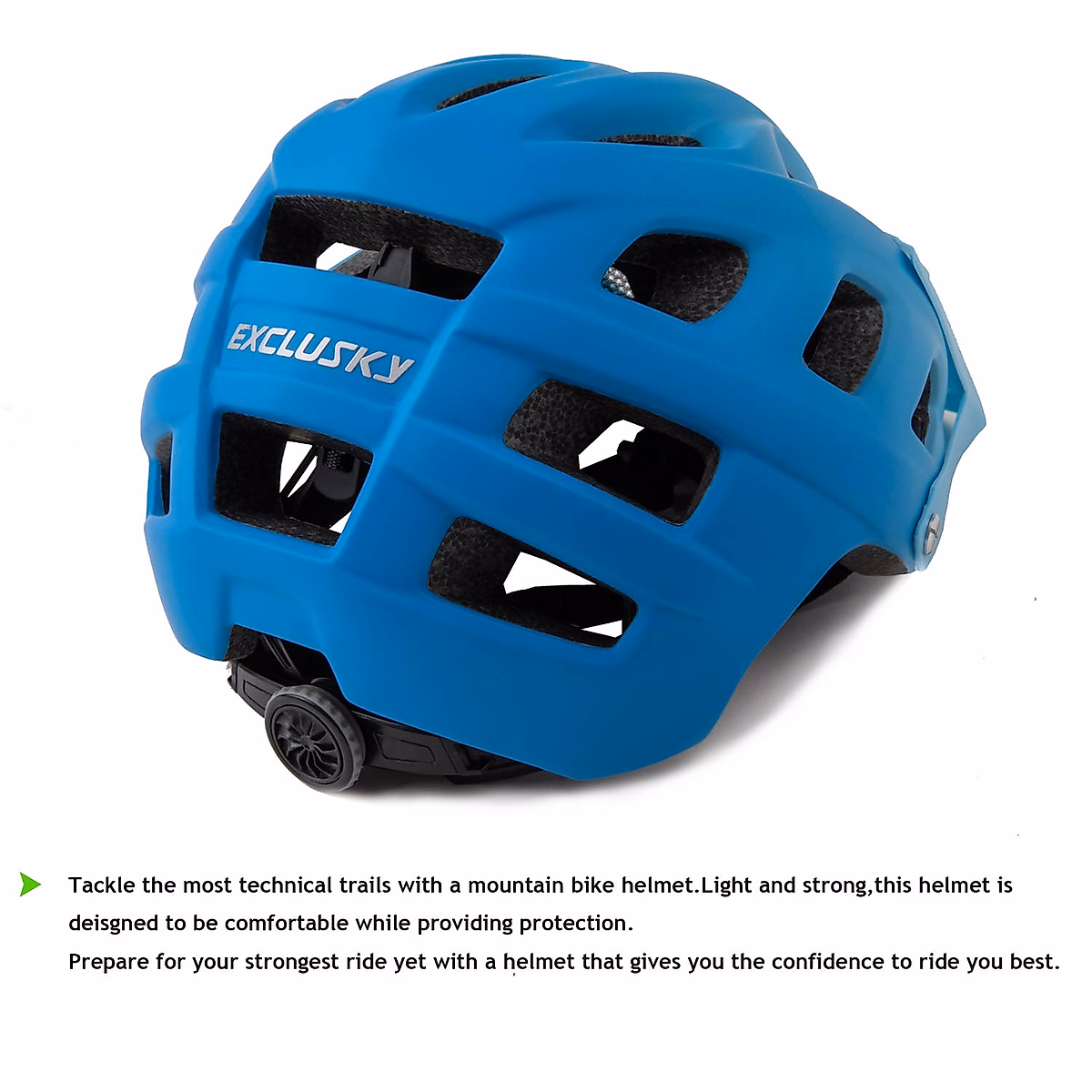 Exclusky Bike Helmet Mountain Bike Helmet for Adults Lightweight MTB Cycling Helmet for Men Women Adjustable Bicycle Helmet with Visor