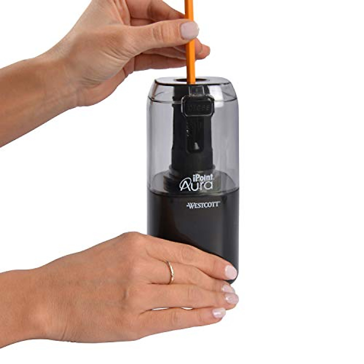 Westcott iPoint® Aura Electric Pencil Sharpener, Assorted Colors (17214)