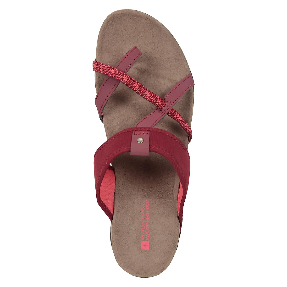 Mountain Warehouse Marbella Womens Sandals Dark Pink Womens Shoe Size 8 US