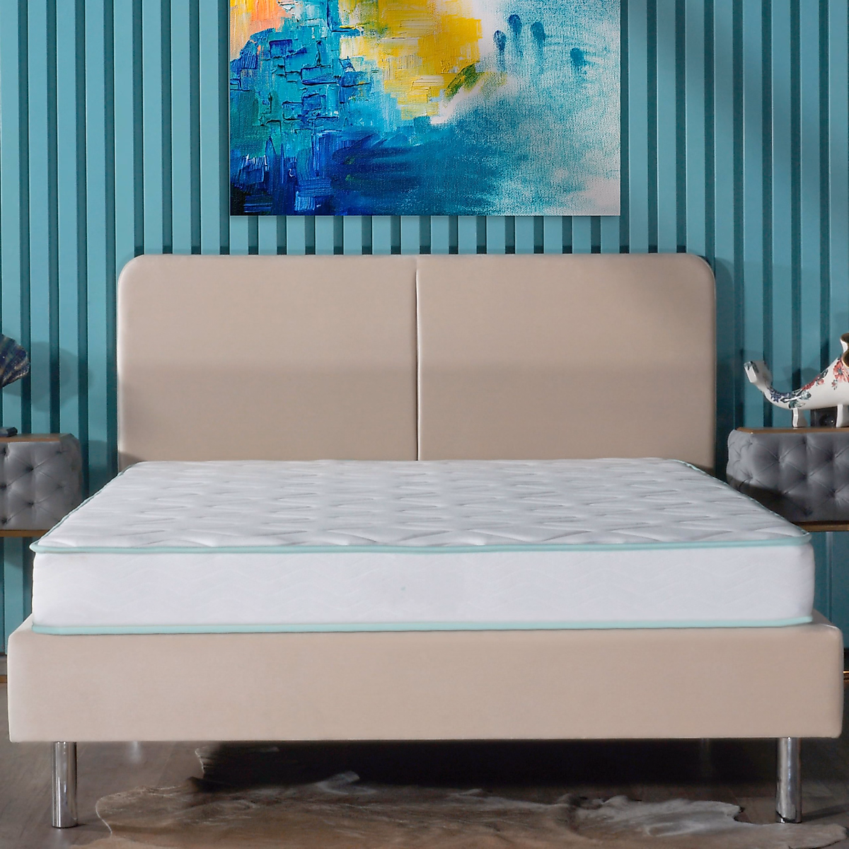 RIDFY Twin Mattress, Twin Memory Foam Mattress, Bed in a Box, 6" Medium Innerspring Hybrid Mattress, Kids Mattress for Bunk Bed, Pressure Relief, CertiPUR-US Certified