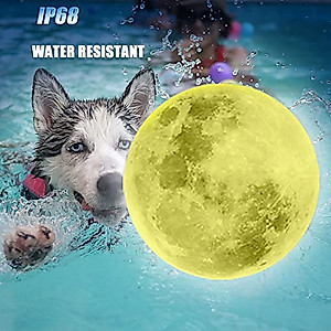 Solar Swimming Pool Lights Color Changing, Moon Lamp Pool Lights for Above Ground Pools, RGB 16 Colors Water Proof IP68 Remote Control for Inground Pool Hot Tub Courtyard Garden Pond