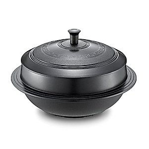 TULGIGS IH Korean Traditional Iron Pot Rice Gamasot Ceramic Cauldron Made in Korea 9.4424cm