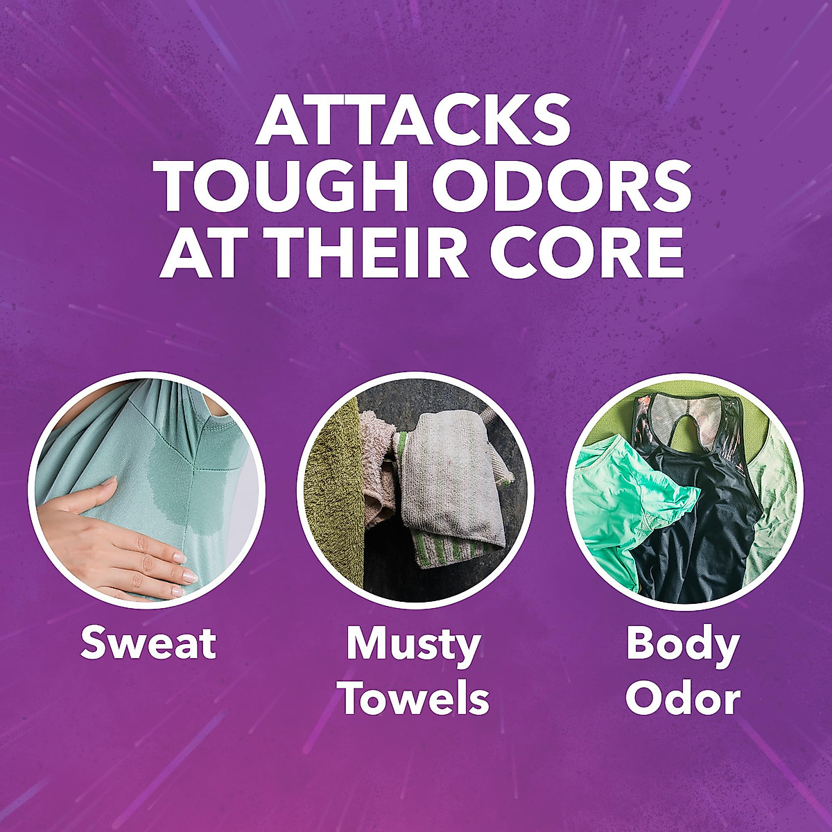 OxiClean Odor Blasters Odor and Stain Remover Laundry Booster Liquid, 50 fl oz 3-Pack