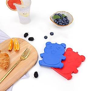 Cerbonny Lunch Box Ice Packs, 4-Piece Set, Adorable Fun Shapes, Slim Lightweight, Long Lasting, Safe Non-Toxic Plastic, Easy Clean, Quality Guaranteed