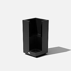 Veradek Block Series Pedestal Planter - Tall Planter for Indoor or Outdoor Front Porch | All-Weather Use with Removable Insert Bucket | Modern Décor for Flowers, Tall Trees, Faux Plants
