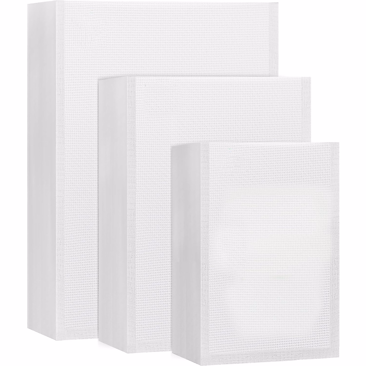 Luontgom Vacuum Sealer Bags, 150 Pack 3 Sizes Precut Bags 6"X10" 8"X12" 10"X14" Vacuum Seal Bags for Food Saver, Vacuum Food Storage Bags for Sous Vide Freezer Vac Storage Meal Prep