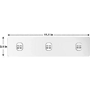 Murasakina 2PCS Shower Caddy Adhesive Replacement,Shower Shelves Adhesive Strip Pad Shower Organizer Sticker Replacement Bathroom Heavy Duty Strong Sticky Wall Adhesive