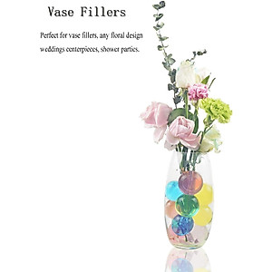 500Pcs Large Water Gel Beads Non-Toxic,Jumbo Water Gel Beads for Vase Filler, Wedding and Home Decoration