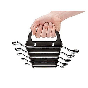TEKTON 45-Degree Offset Box End Wrench Set, 5-Piece (1/4-13/16 in.) - Holder | WBE23405