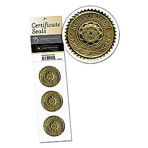 Southworth® Award/Certificate Seals, Gold, Pack of 15