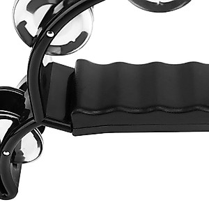 JOIKIT 4 Pack 9 Inch Double Row Tambourine, Half Moon Musical Tambourine, Metal Jingles Hand Held Percussion for Adults, Church, Party, KTV, Bar, Gift, Black