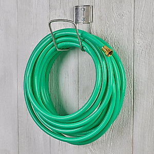 Liberty Garden 681 Hose Hanger, Holds 125-Feet of 5/8-Inch Hose - Stainless Steel