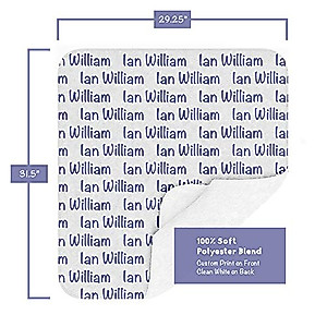 Personalized Baby Blanket with Name – Extra Soft, Premium Quality Baby Blanket for Girls and Boys with Customized Name Dyed Into Fabric – Fade-Proof, Machine-Washable (Skylar Pink)