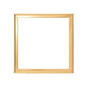 PIXY CANVAS Floater Frame 12x12 for 3/4 (0.75) inch Deep Canvas Paintings/Canvas Prints/Wood Canvas Panels/Wall Art/Wall Decor/Home Decor/Artwork (Brass Gold, 12 x 12 inch, Square)