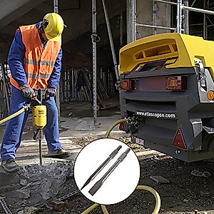 Jack Hammer Drill Bit Set 12 inch Demolition Hammer Drill Flat Tip and Bull Point Chisels for Demolition and Concrete Breaker