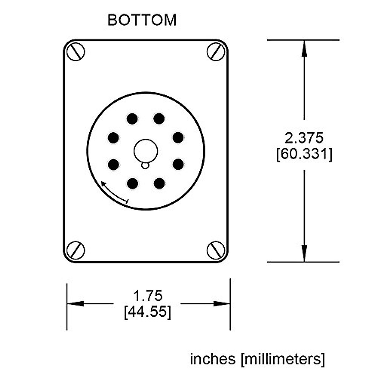 Symcom MotorSaver 3-Phase Voltage Monitor, Model 201A-AU, 190-480V, Variable Trip Point, Restart Delay, Trip Delay, and Voltage Unbalance, 8-Pin Octal BaseQ