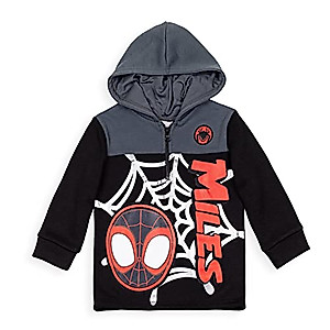 Marvel Spider-Man Spidey and His Amazing Friends Toddler Boys Fleece Hoodie Miles Morales 4T