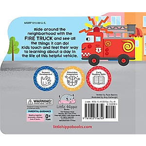 Friendly Fire Truck - Touch and Feel Board Book - Sensory Board Book
