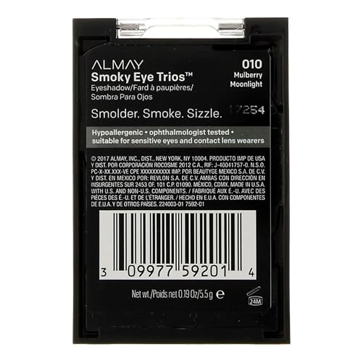 Almay Smoky Eye Trios, Mulberry Moonlight, 0.19 oz., eyeshadow palette(10)