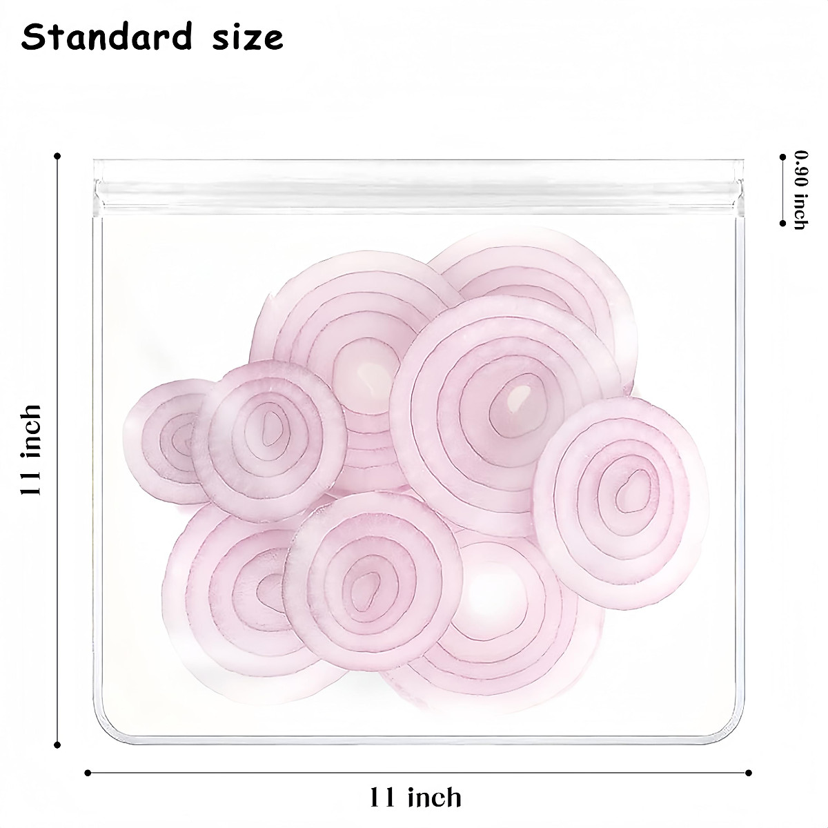 Buyongwant Reusable Gallon Freezer Bags Dishwasher Safe, 7 Pack Reusable Food Storage Bag Leakproof Silicone for Sandwich, Snack, Salad, Travel (7 Colors)