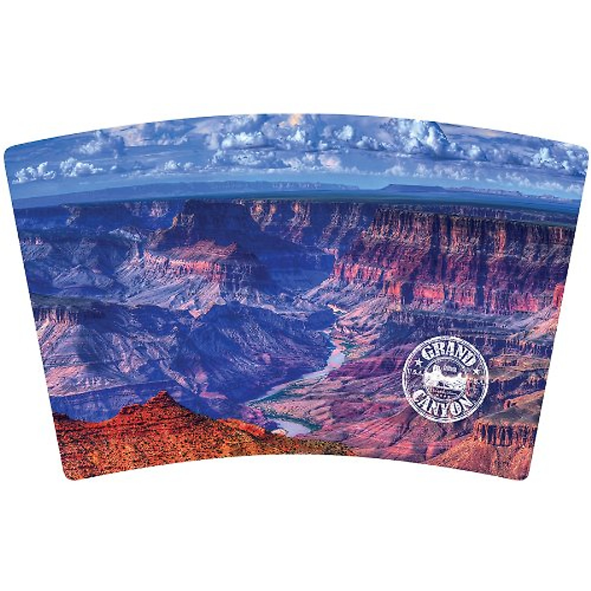 Mugzie "Grand Canyon" Stainless Steel Travel Mug with Insulated Wetsuit Cover, 20 oz, Black