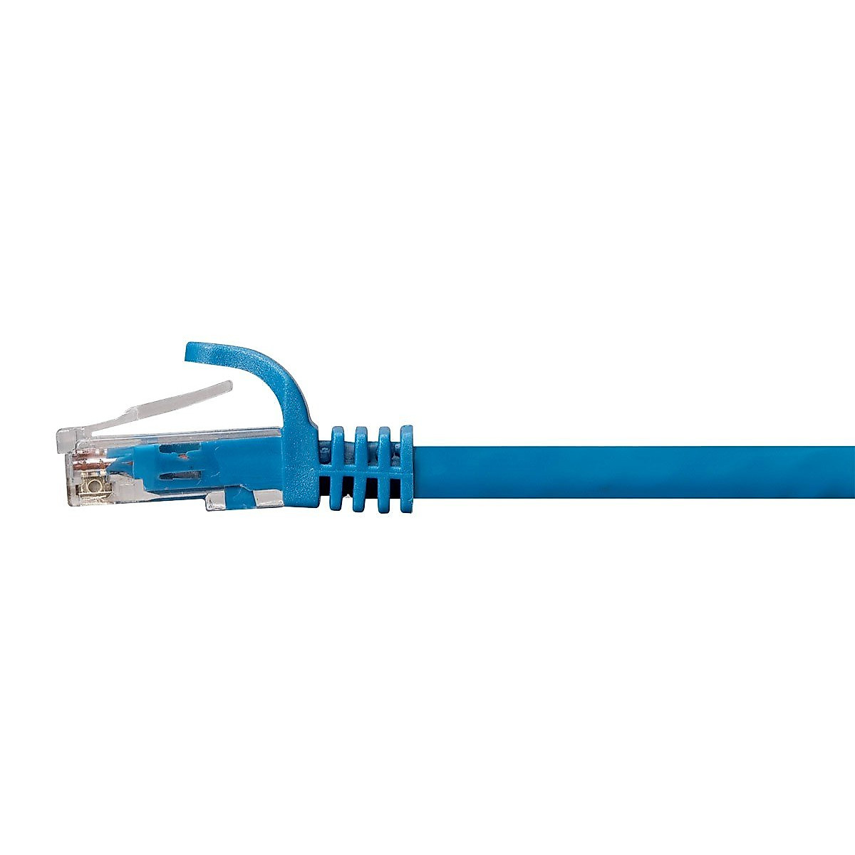 Monoprice Cat6 50ft Blue CMP Patch Cable UTP Solid 23AWG 550MHz Pure Bare Copper Snagless RJ45 Entegrade Series Ethernet Cable