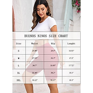 BUENOS NINOS Women's Short Leggings Stretchy Slip Shorts for Women Under Dress Workout Gym Athletic Shorts Wine Red XXL