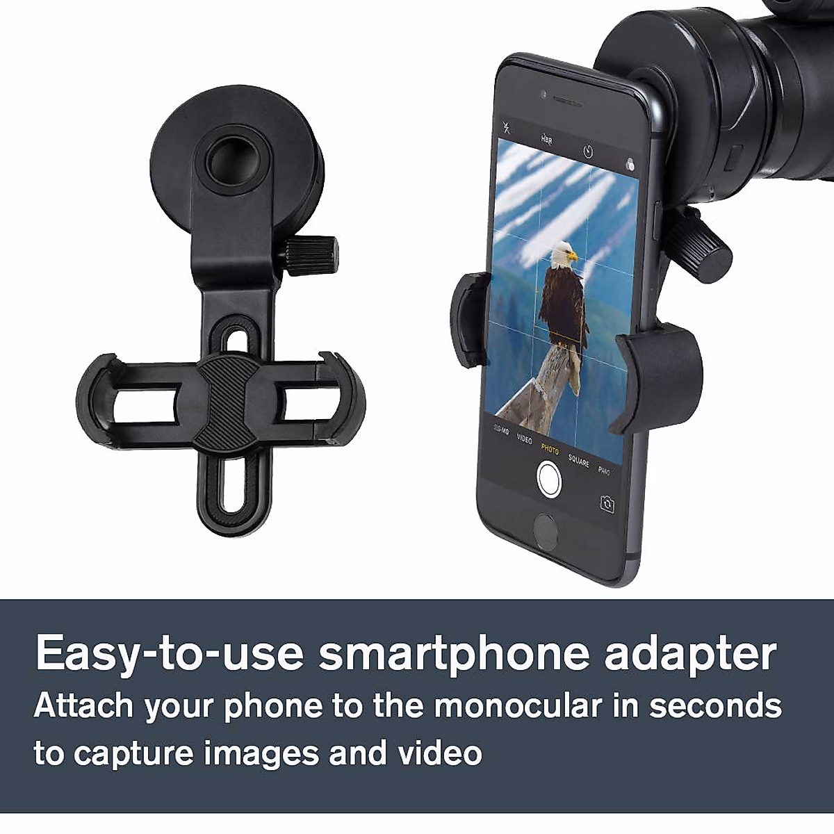 Celestron – Outland X 10x50 Monocular – Outdoor and Birding Monocular – Fully Multi-Coated Optics and BaK-4 Prisms – Bonus Smartphone Adapter and Bluetooth Remote Included