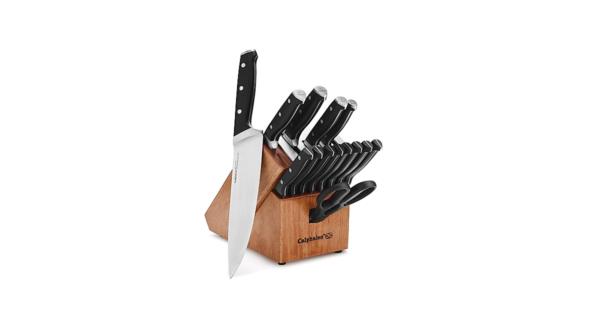 Calphalon Self-Sharpening Knife Set & Cookware - 15-Piece