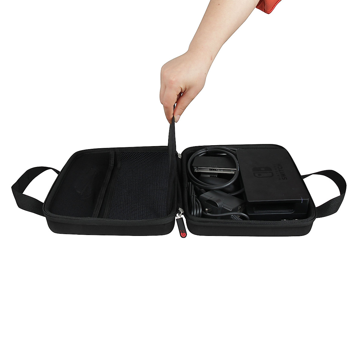 Hermitshell Hard EVA Travel Black Case Fits Nintendo Switch System