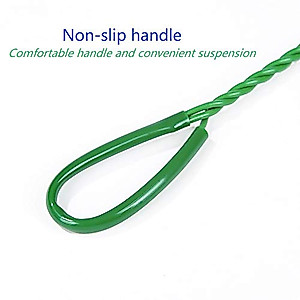 Laojbaba Aquarium Fishing Net Fish Tank Net Green Fine Mesh Net with Plastic Handle 6 Inch