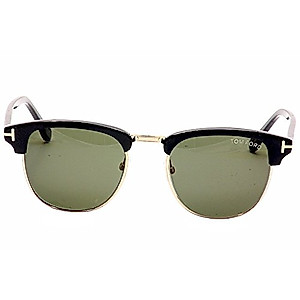 Tom Ford Sunglasses - Henry / Frame: Shiny Black with Rose Gold Lens: Grey Gradient