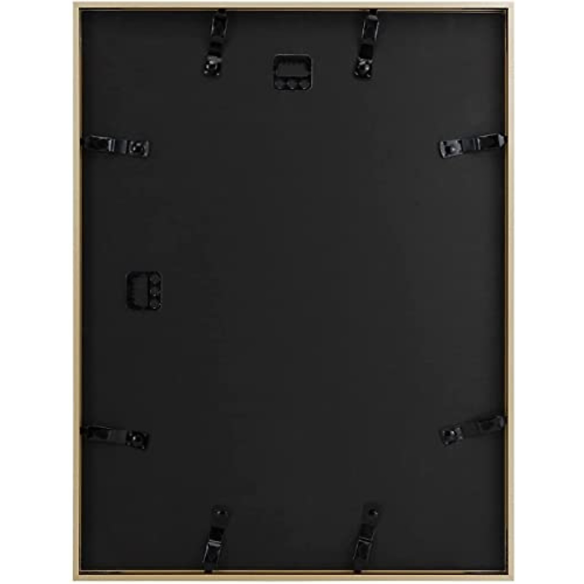 Frametory, 12x16 Aluminum Photo Frame with Ivory Color Mat for 11x14 Picture & Real Glass, Metal Picture Frame Collection (Gold, 1-Pack)