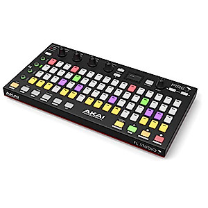 AKAI Professional Fire (Software Bundle) - USB MIDI Controller for FL Studio with RGB Clip / Drum Pad Matrix and FL Studio Fruity Edition Software