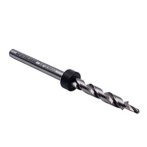 AUTOTOOLHOME 3/8" drill bit with Depth Stop Collar 6.5" Length Replacement Twist Step for Manual pocket hole Jig Master System