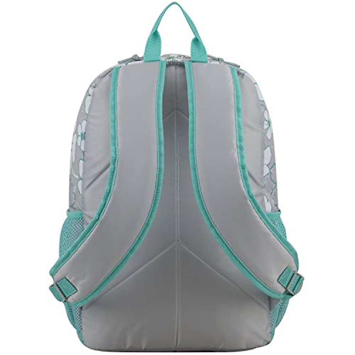 Eastsport Laptop Backpack, Multipurpose Casual Daypack, Triple Compartments Bookbag for College, Hiking, Work, 18 Inches, Blue Flowers