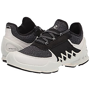 ECCO Women's Biom AEX Knit Slip On Cross Trainer, White/Black, 9-9.5