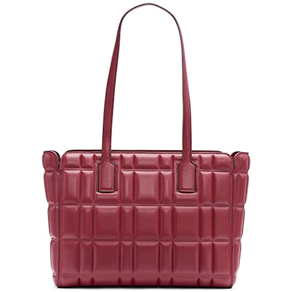 Calvin Klein Noa Top Zip Tote, Port Embossed Grid