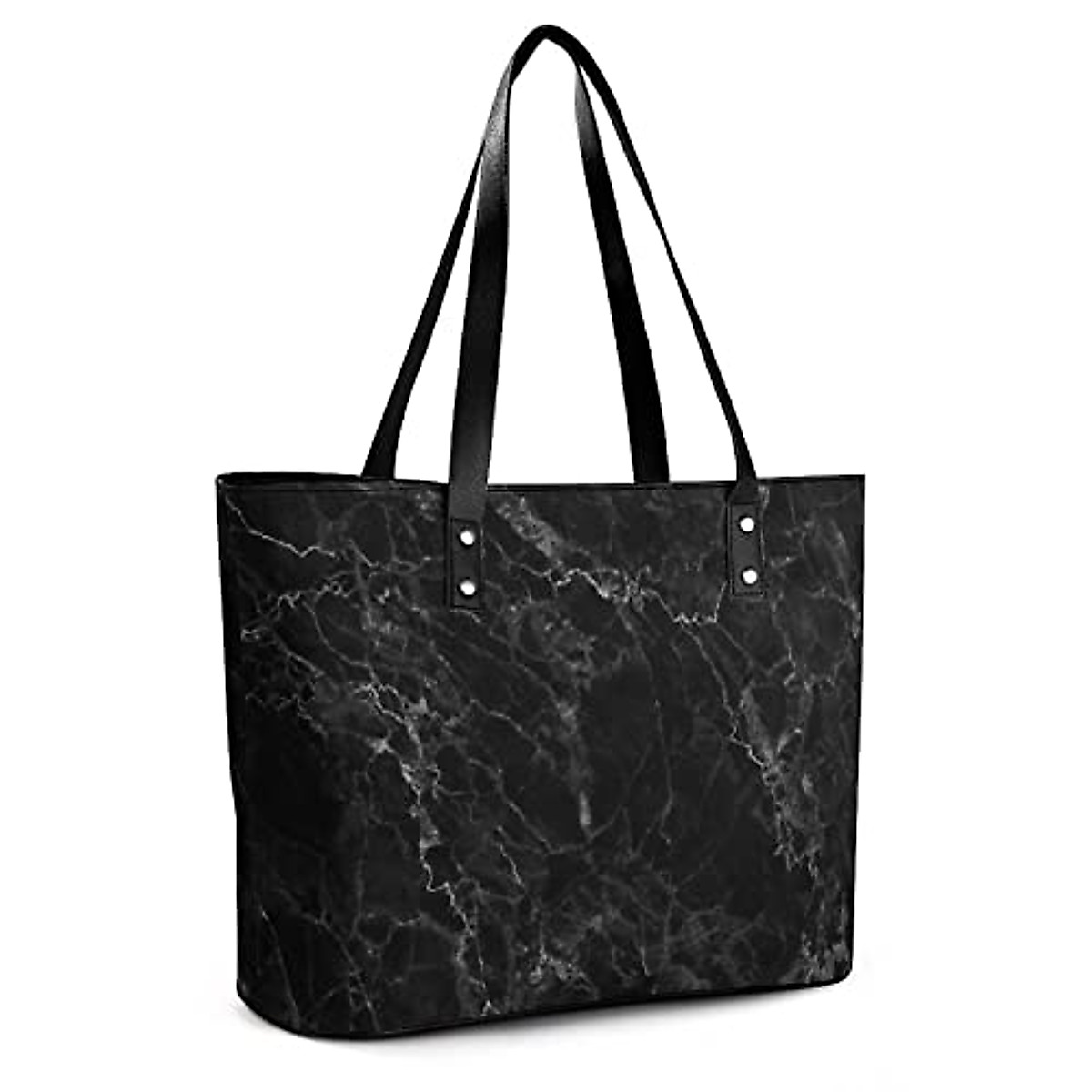 Womens Handbag Marble Texture Leather Tote Bag Top Handle Satchel Bags For Lady