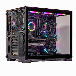 Velztorm Galax CTO SFF Gaming Desktop PC Liquid-Cooled (AMD Ryzen 7-5800X 8-Core, GeForce RTX 3060 12GB, 16GB DDR4, 1TB PCIe SSD + 3TB HDD (3.5), WiFi-N, RGB Fans, 750W PSU, Win 10 Home)