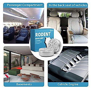 Rodent Repellent,Mouse Repellent Peppermint,Mice Repellent for House,Rat Repellent Outdoor/Indoor,Peppermint Oil to Repel Mice and Rats 2 Jars/Box