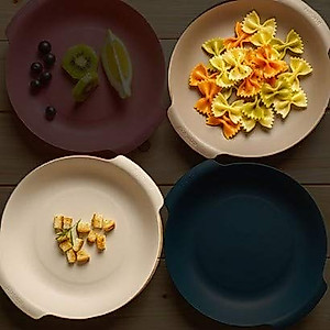 Nineware Friends Pasta Bowl 2p Set, Ivory+Gray 2p 1 Set, Dish Washer, Microwave Available, BPA Free, Stylish Color