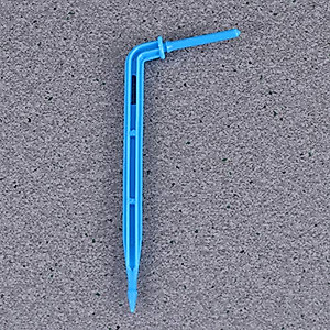 YARNOW 100pcs Garden Irrigation Curved Drop Arrow Water Saving Arrow Drip Head Emitter Plants Irrigation Micro Dripper Greenhouse Garden Fittings