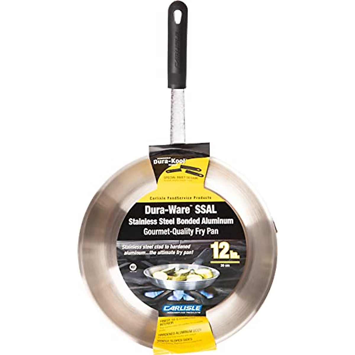 Carlisle FoodService Products 60712RS 12" Stainless Steel SSAL 2000™ Fry Pan